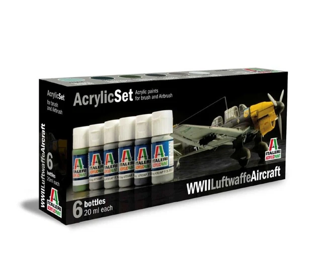 ITALERI ACRYL SET WWII Luftwaffe Aircraft Plastikmodellbau EUR 20,91 ...