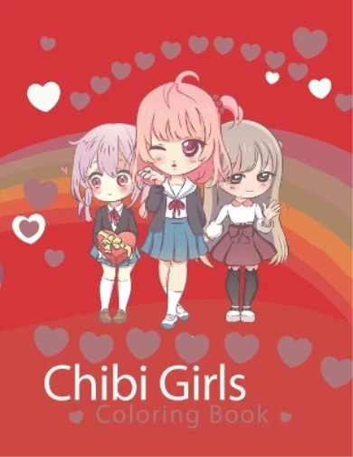 Kawaii Girls Coloring Book Chibi Girls Coloring Book Kawaii Japanese