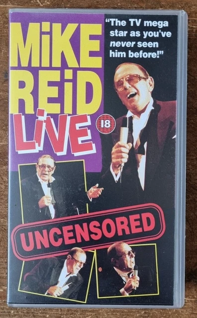MIKE REID LIVE VHS PAL Video Tape Uncensored Cert 18 1992 Stand Up ...