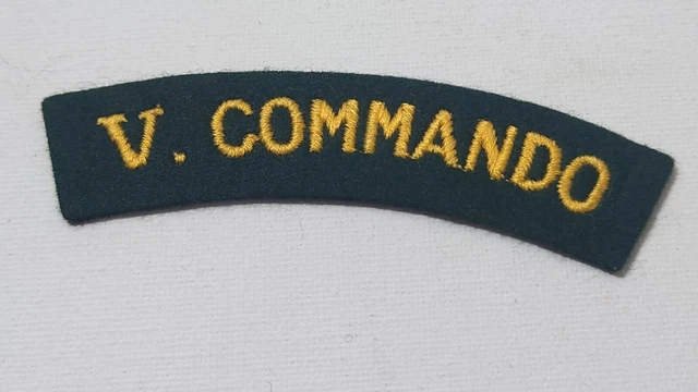 BRITISH ARMY V Commando Shoulder flash patch Vintage reproduction EUR ...