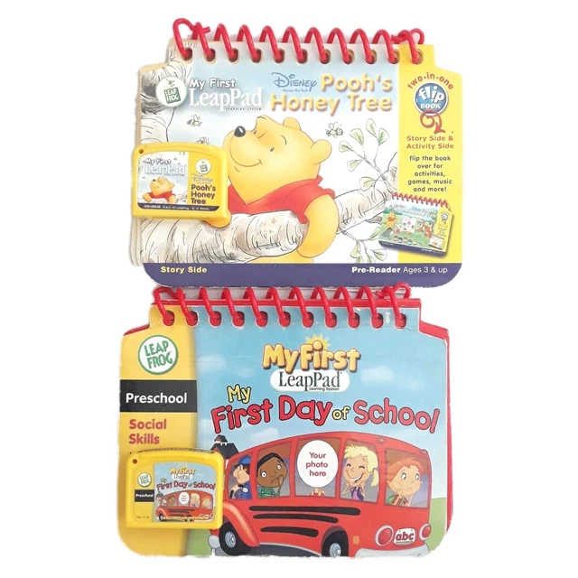 Leapfrog My First Leappad Books Cartridges Winnie The Pooh My First Day School £799 Picclick Uk
