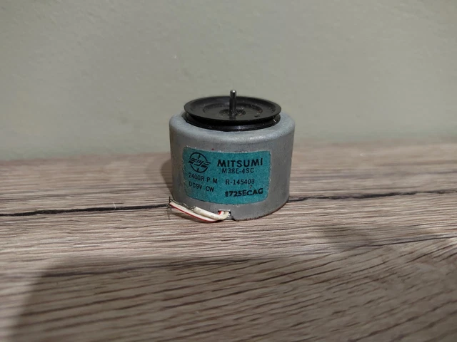 CASSETTE DECK PARTS Motor Mitsumi M38E-4SC 9V DC CW 2400 RPM Untested ...
