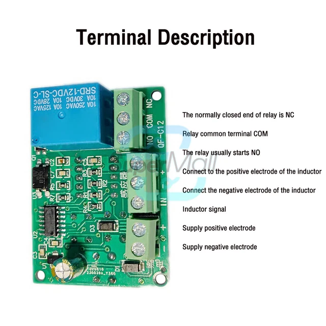 DC 5V 12V 24V 10A Counter Module With Relay Output 0.36 inch Digital ...