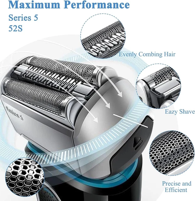 BRAUN 52S SHAVER Series 5 Replacement Electric Shavers Head Foil ...