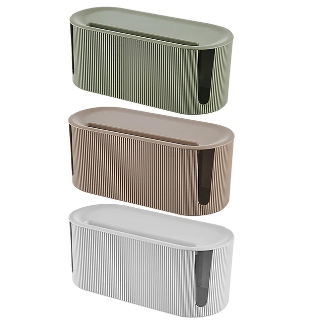 FR WIRE CABLE Storage Box Plastic Data Line Storage Charger Socket ...