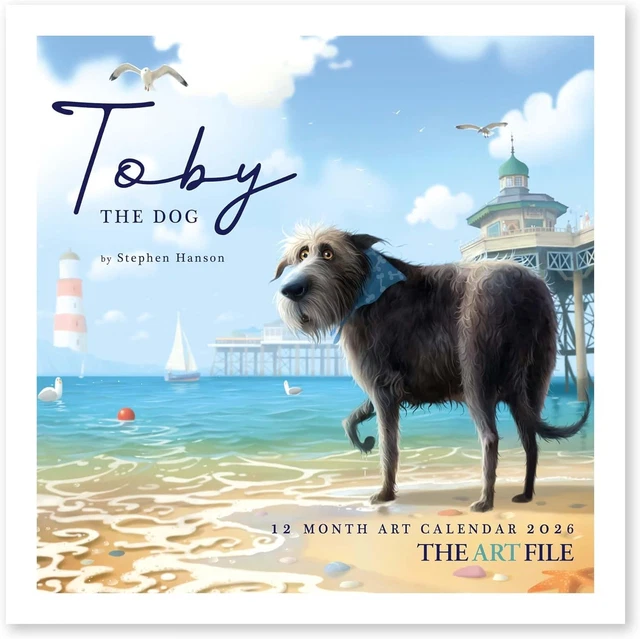 2026 WALL CALENDAR Toby the Dog by Stephen Hanson - 12 Adorable ...