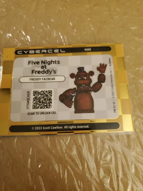 FIVE NIGHTS AT Freddys Cybercel Freddy Fazbear # 16 Rare Trading Card ...
