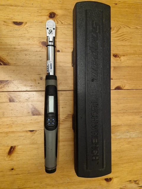 SNAP ON TECHANGLE torque wrench 3/8 ATECH2FR100 Calibrated Original box ...