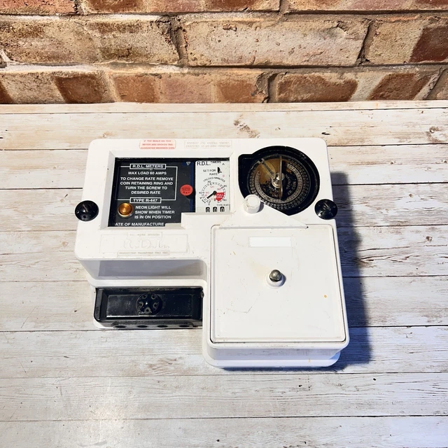 VINTAGE RDL COIN Operated Electricity Meter 1995 50p Type R-447 £49.95 ...