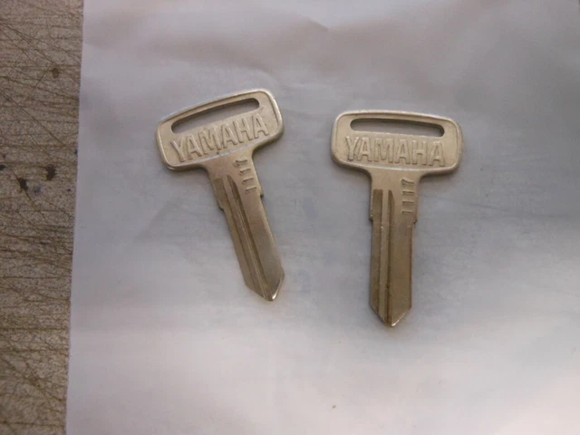 NOS YAMAHA OEM Factory Blank Keys Key Set #1117 1117 QTY2 EUR 25,99 ...