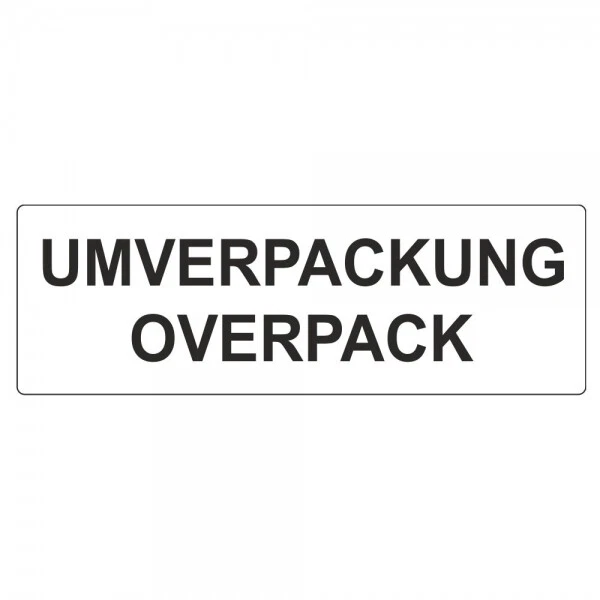 ÉTIQUETTES D'EXPÉDITION & Suremballage Overpack " Sur Rouleau - 50 X ...