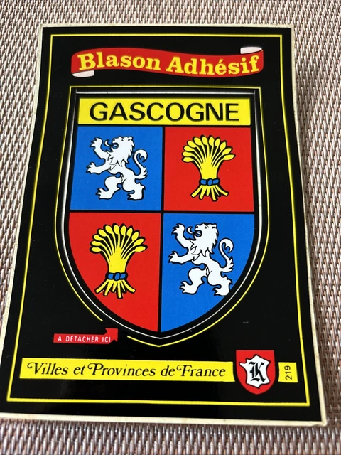 BLASON ADHÉSIF VILLES Et Provinces De France 219 Gascogne EUR 2,20 - PicClick FR