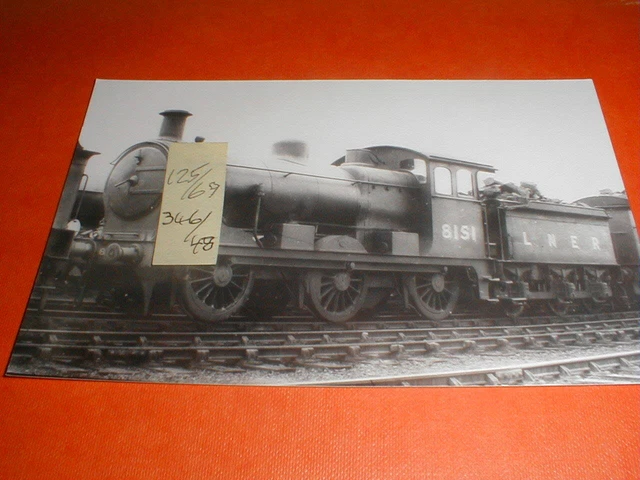 LOCO PHOTO GER LNER BR 0-6-0 CLASS J16 No 8151 £1.50 - PicClick UK