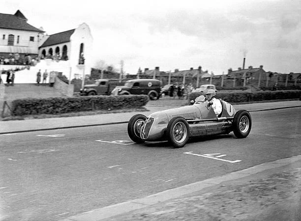 MOTOR RACING REG Parnell in action in his Maserati 4CL Old Photo $9.00 ...