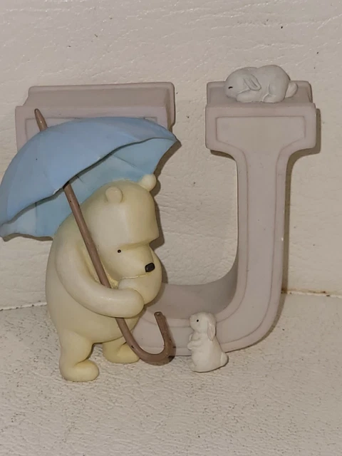 DISNEY CLASSIC WINNIE The Pooh Alphabet Letter B Michel Co Resin EUC disney-classic-winnie-the-pooh-alphabet-letter-b-michel-co-resin-euc