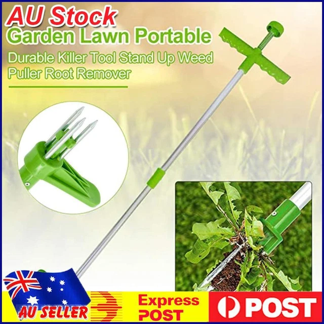 LONG HANDLE WEED Remover Grass Root Puller Weeder for Garden Lawn ...