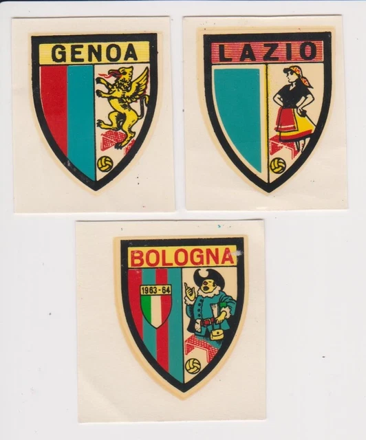 ANNI '60 - 3 Scudetti Calcio - Genoa, Lazio E Bologna - No Figurine ...