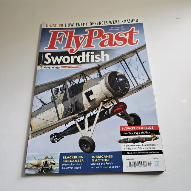 FLYPAST AVIATION MAGAZINE March 2024 Swordfish Hurricane Buccaneer D ...