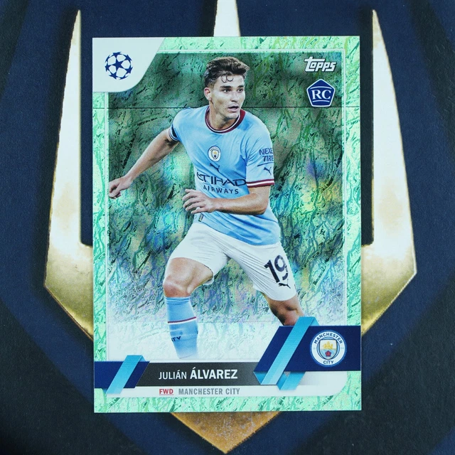 JULIAN ALVAREZ 2022-23 Topps UEFA Jade Base Manchester City RC $7.00 ...