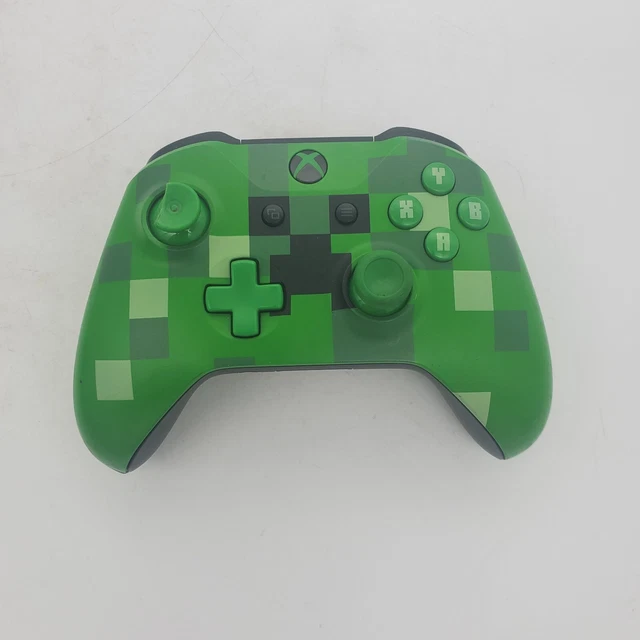 XBOX ONE WIRELESS Controller Model 1708 Minecraft Creeper Special ...