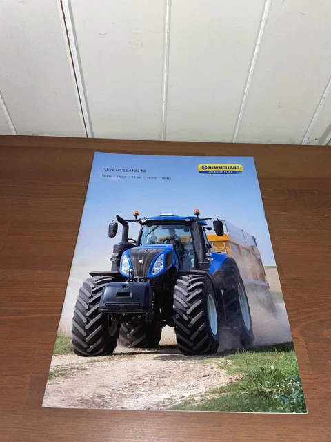 BROCHURE PROSPEKT PROSPECTUS TRACTEUR NEW HOLLAND T8 tractor-traktor-john deere EUR 9,99 ...