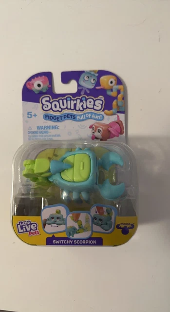 NEW LITTLE LIVE Pets Squirkies Fidget Toy Switchy Scorpion Blue Green ...