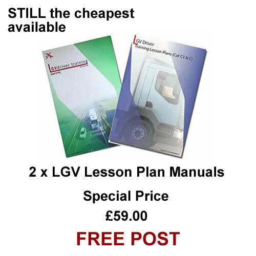 DRIVING INSTRUCTOR LESSON PLANS Cat C+E, C and C1 £59.00 - PicClick UK