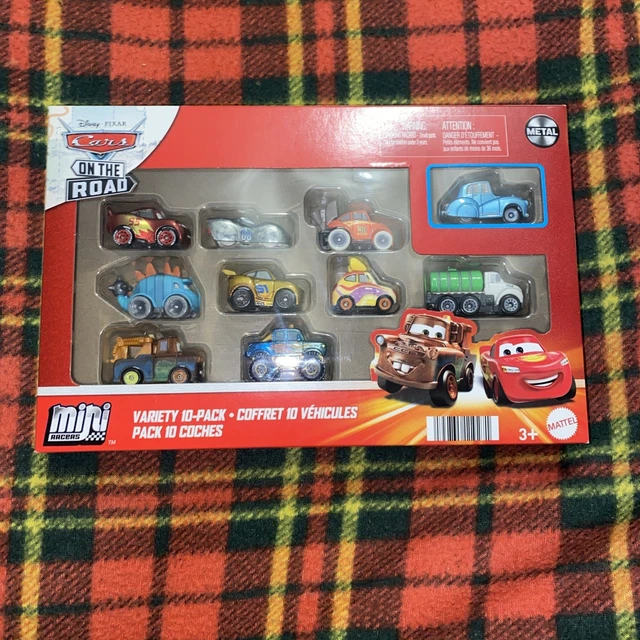 DISNEY PIXAR CARS Mini Racers Variety 10-Pack Metal Toys Mattel Ages 3 ...
