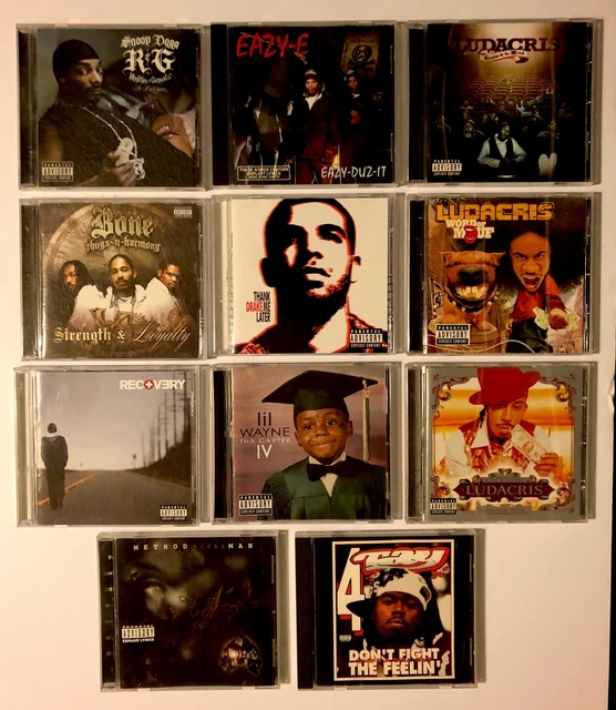 RAP HIP HOP Cd Lot (11) Eazy-E Snoop Dogg Eminem Drake Ludacris Lil ...