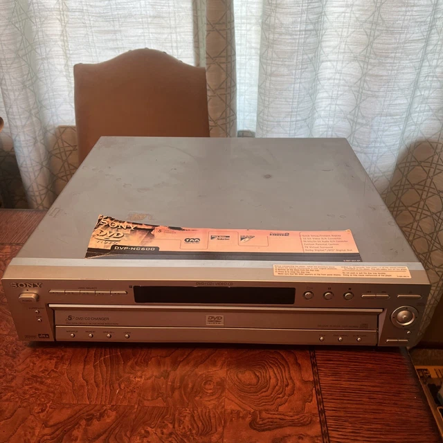 SONY 5 DISC Changer DVD/CD Player Model DVP-NC600 *No Remote* Tested ...