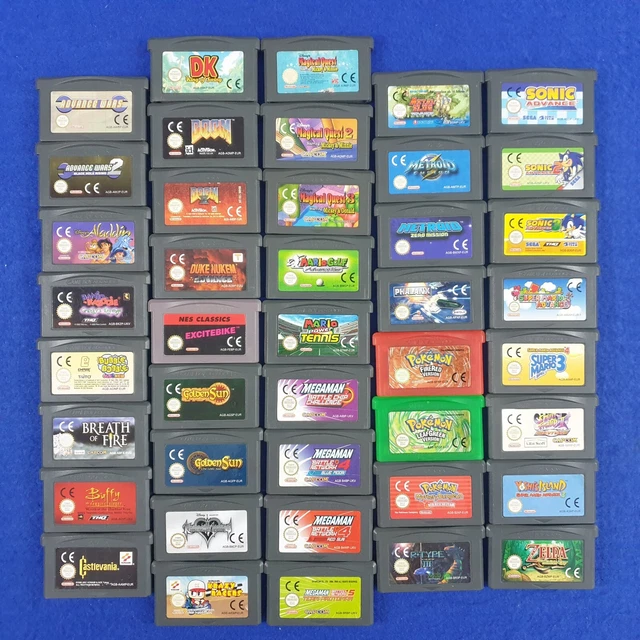 GBA GAMES CARTS Authentic Game Boy Advance PAL - Make Your Selection ...