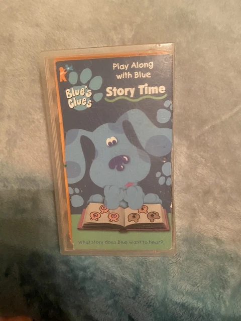 BLUES CLUES - Story Time VHS 1998 Play Along With Blue, Steve Nick Jr ...