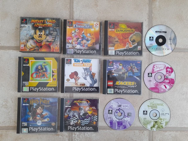 PS1 GAME BUNDLE Gex Harry Potter Mickeys Wild Adventure Running Wild ...
