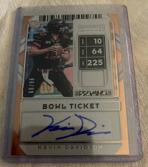 2020 CONTENDERS DRAFT Picks Kevin Davidson Bowl Ticket Rookie Auto RC/99 Browns EUR 5,51 ...