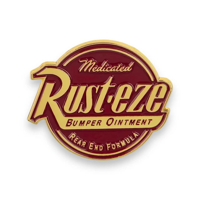 RUST-EZE CAR MEDICATED Bumper Ointment Cars Movie Pixar Enamel Pin ...