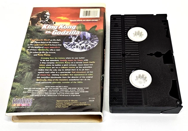 KING KONG VS. Godzilla 35th Anniversary Edition VHS 1998 Clam Shell £8. ...
