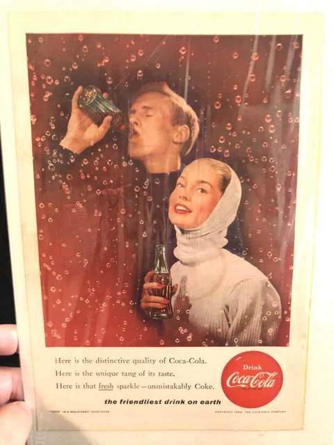 VINTAGE COKE COCA Cola Advertisement Ad Magazine Original Antique 50's ...
