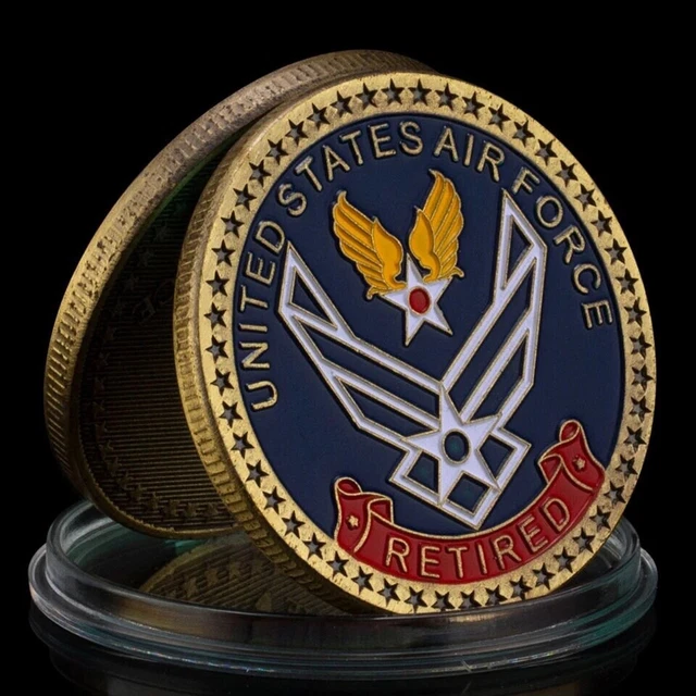 * US AIR Force USAF Retired Veteran Challenge Coin Great Gift For USAF ...