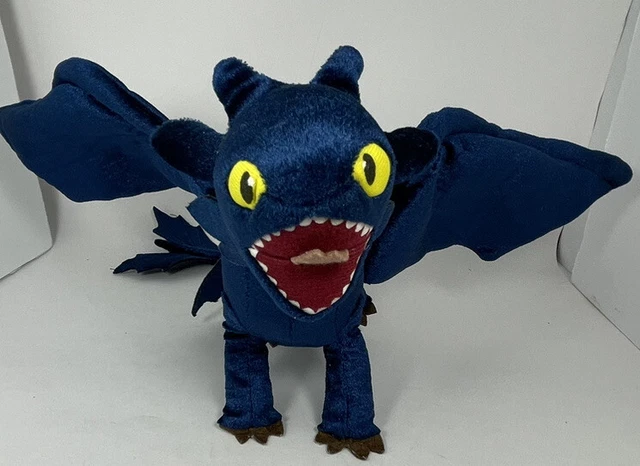 DREAMWORKS TOOTHLESS PLUSH Posable Wings 17" How To Train Your Dragon ...