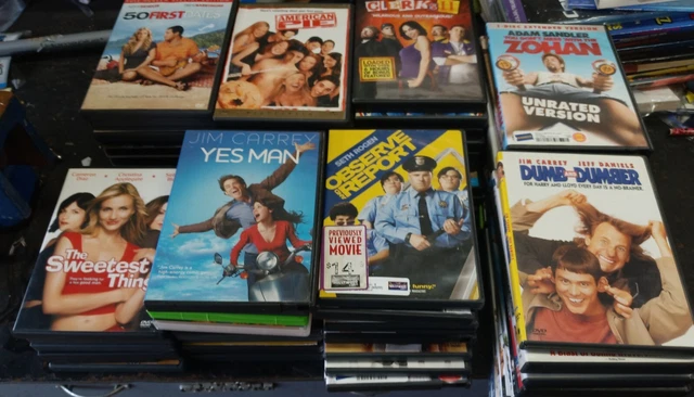 WHOLESALE LOT OF 76 Different Comedy DVDs Adam Sandler Drew Barrymore ...