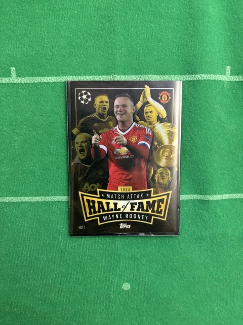 TOPPS MATCH ATTAX 2024/25 Wayne Rooney Manchester United Hall Of Fame ...