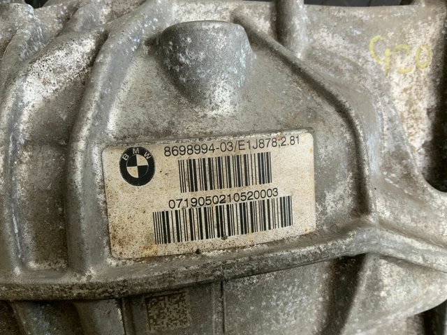 BMW 3 SERIES 320i G20 G21 REAR DIFF / DIFFERENTIAL 8698994 RATIO 2.81 £ ...