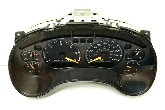 00-05 CHEVY S10 A/T Speedometer Instrument Gauge Cluster 09374165 GM ...
