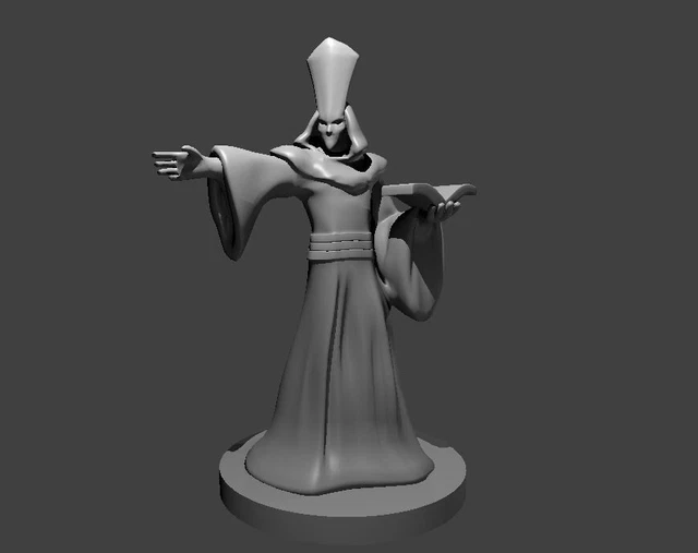 HUMAN MALE WIZARD Ceremonial Mask 28mm Scale DND D&D Tabletop Miniature ...