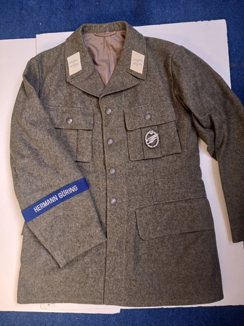 WWII GERMAN LUFTWAFFE HG division uniform M40 (swedish conversion) £47. ...