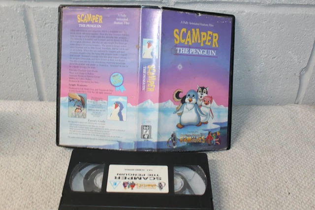SCAMPER THE PENGUIN Video VHS - Vintage - B2 Damaged Artwork Case EUR 4,66 - PicClick IT