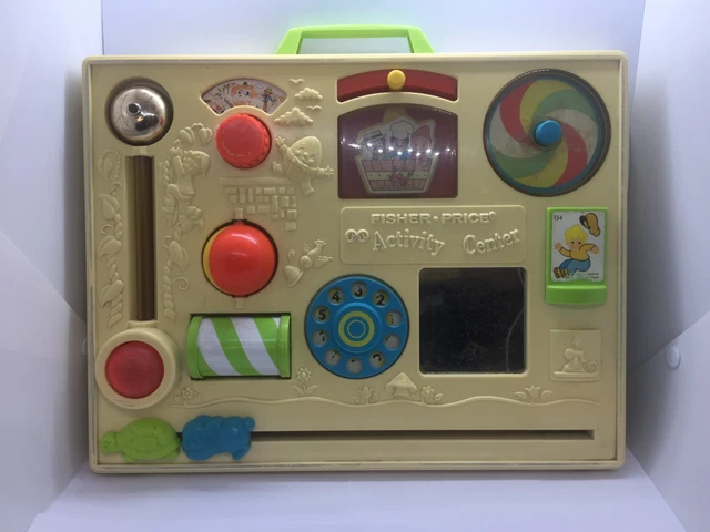 FISHER PRICE ACTIVITY Centre with Cot Fitting Interactive Toy Vintage £ ...