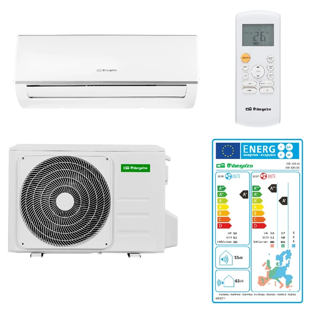 SPLIT KLIMAANLAGE KLIMAGERÄT Klimaanlage Inverter 12000BTU Klima R32 3. ...