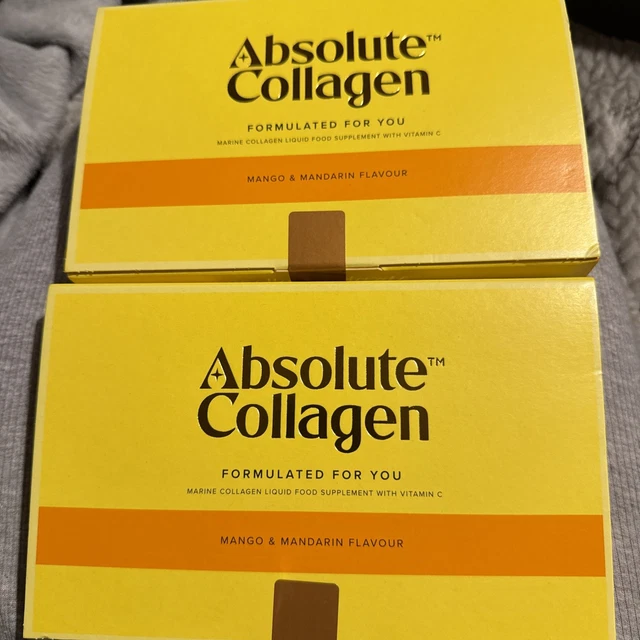 ABSOLUTE COLLAGEN BNIB sachets Mango and Mandarin 28 sachets £27.74 ...