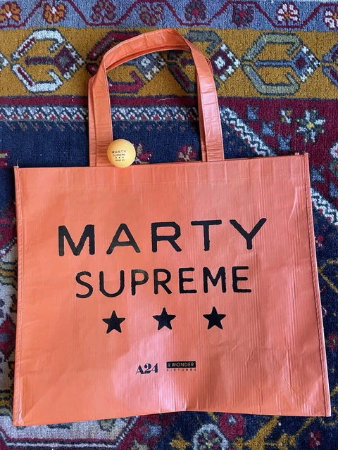 MARTY SUPREME PROMOTIONAL merchandise ping-pong ball, A24 bag and 3 ...
